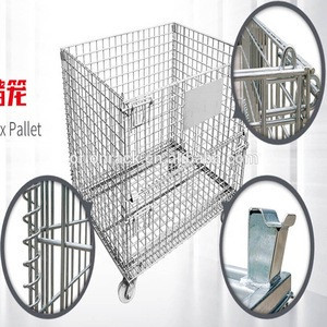 Buy Logistics Carts Rolling Folding Stacking Storage Wire Cages ...