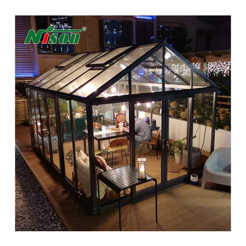 Buy Modern Movable Sunroom Foldable Standalone Glass Winter ...