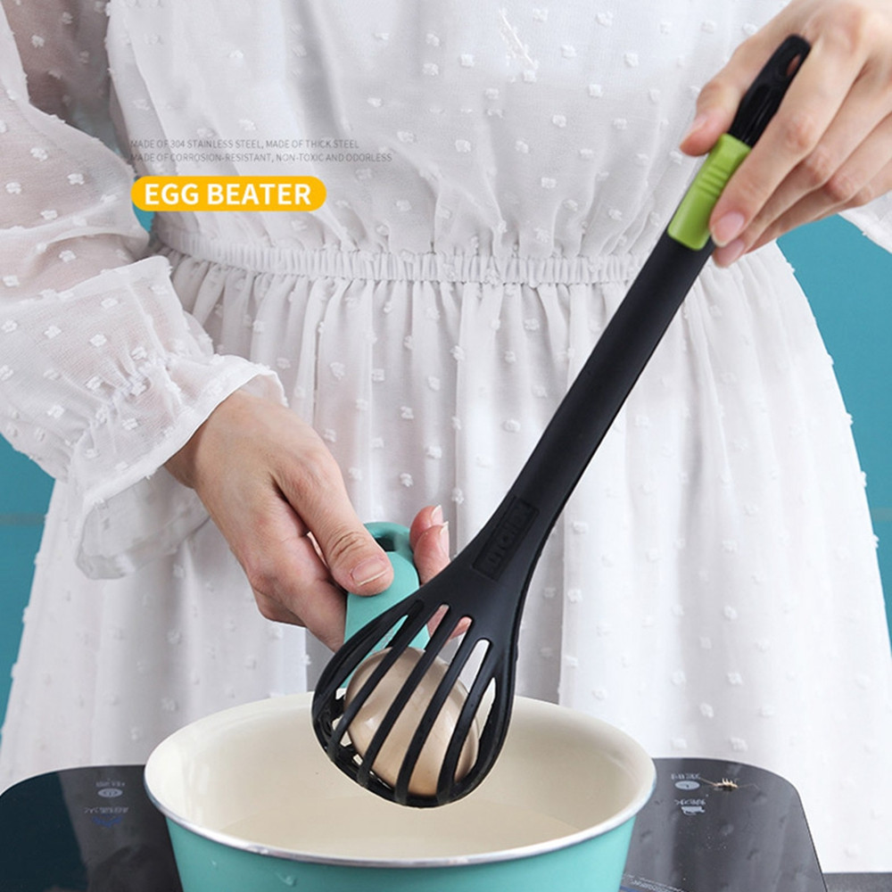 Buy Multifunctional Egg Beater Nylon Food Tongs Manual Egg Whisk Pasta ...