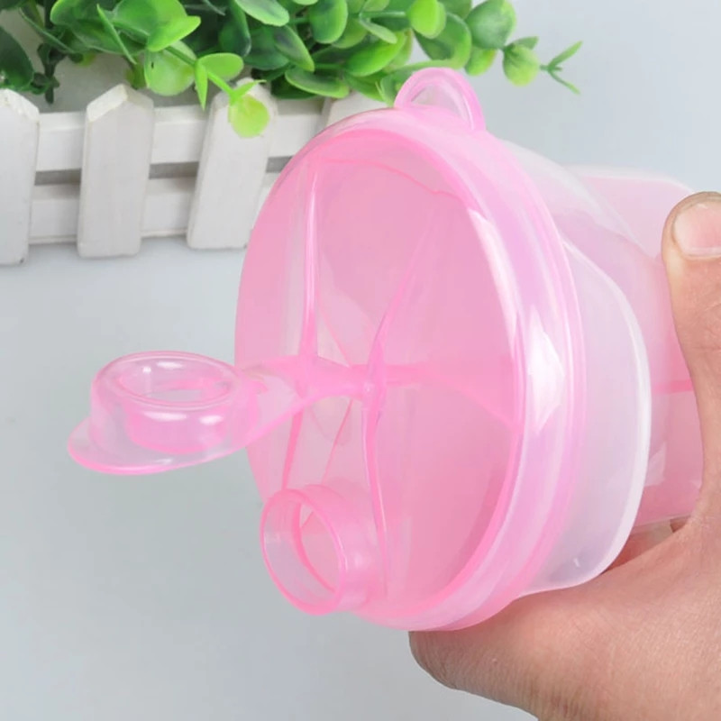 Buy New Baby Portable Three-grid Rotating Milk Powder Container Formula ...