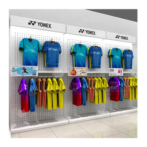 Buy New Metal Sporting Goods Display Rack Wall Hanging Clothing Shoes ...