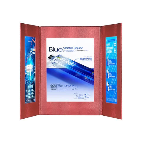 Buy New Style Restaurant Cafe 3 View Rechargeable Illuminated Leather ...