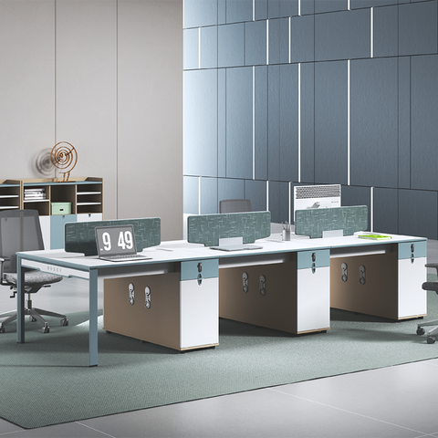 Buy Office Furniture Wooden Simple Cross-shaped Office Computer Cubicle ...