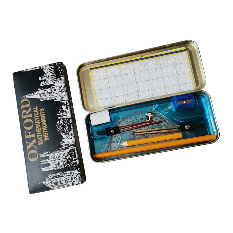 Buy Oxford Compass Divider Mathematical Math Set In Tin Box from ...