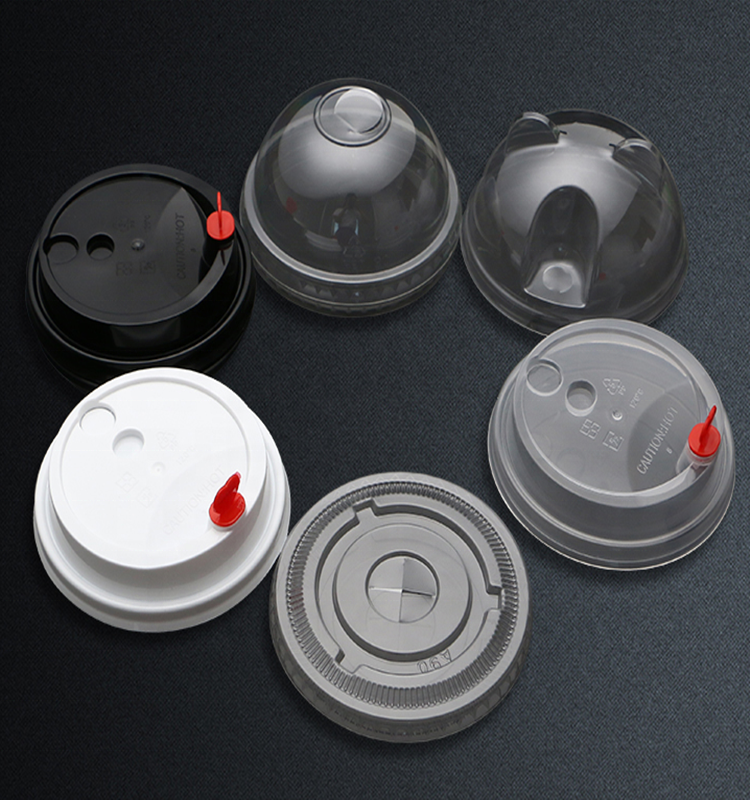 Buy Plastic Disposable 90mm Pp Injection Dome Lid Panda Lid For ...