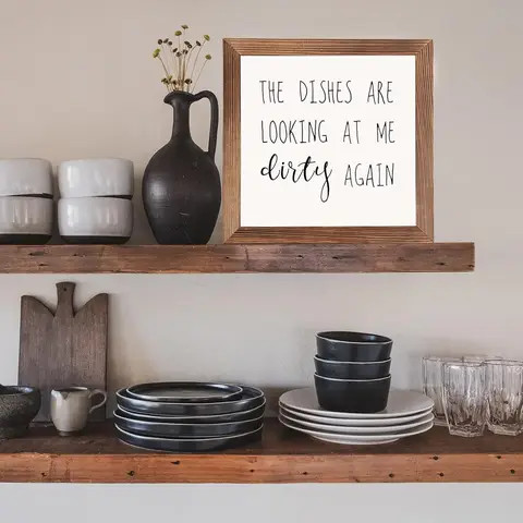 Buy Rustic Farmhouse Kitchen Decor Sign Counter And Sink Decorative ...