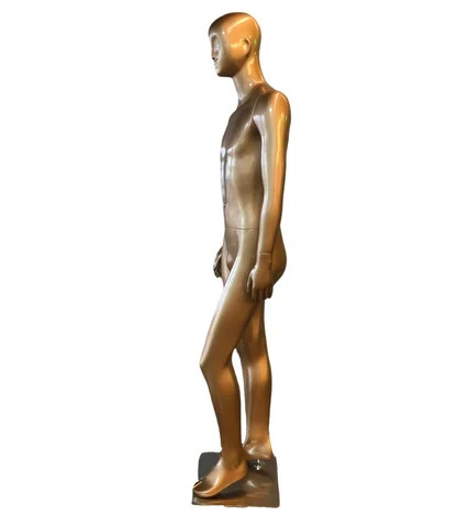 Buy Shiny Gold Bronze Skin Standing Male Fiberglass Mannequins Moderate ...