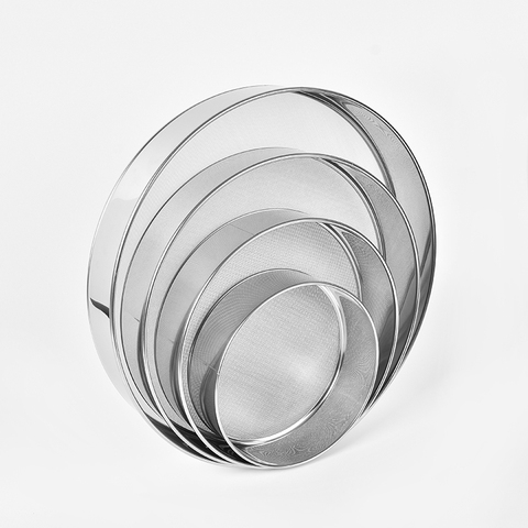 Buy Stainless Steel Mesh Sifter Manual Flour Sieves With Scraper Flour ...