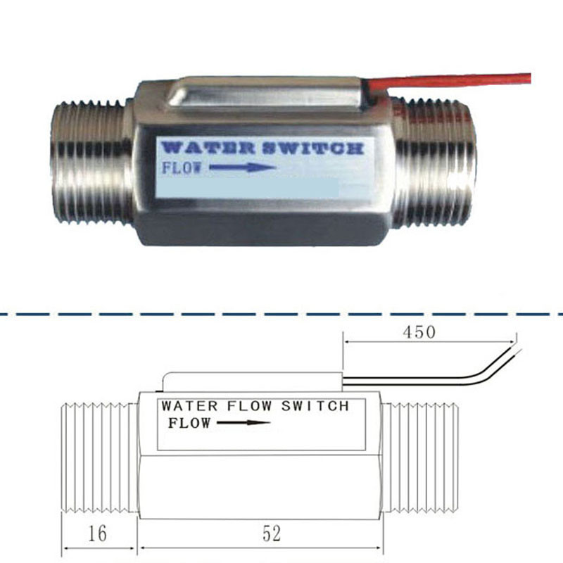 Buy Stainless Steel Sus304/metal Heat Pump Water Flow Switch/sensor ...