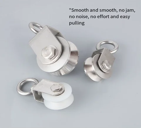 Buy Steel Wire Rope Bearing Wheel Lifting Ring Hook Lifting Pulley V U ...