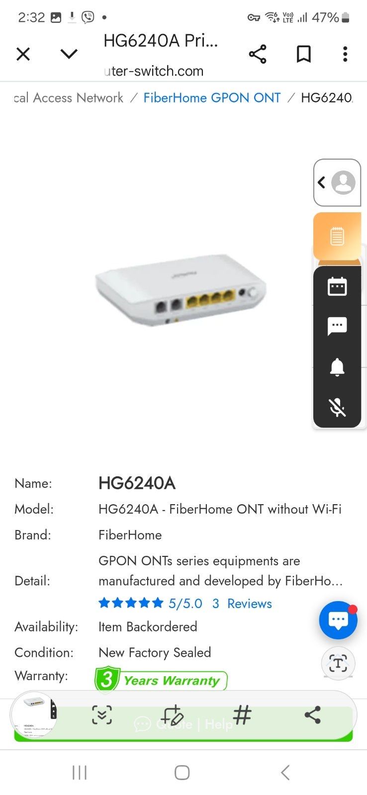 Buy Gpon Ont from TelcoVantage Philippines, Philippines | Tradewheel.com