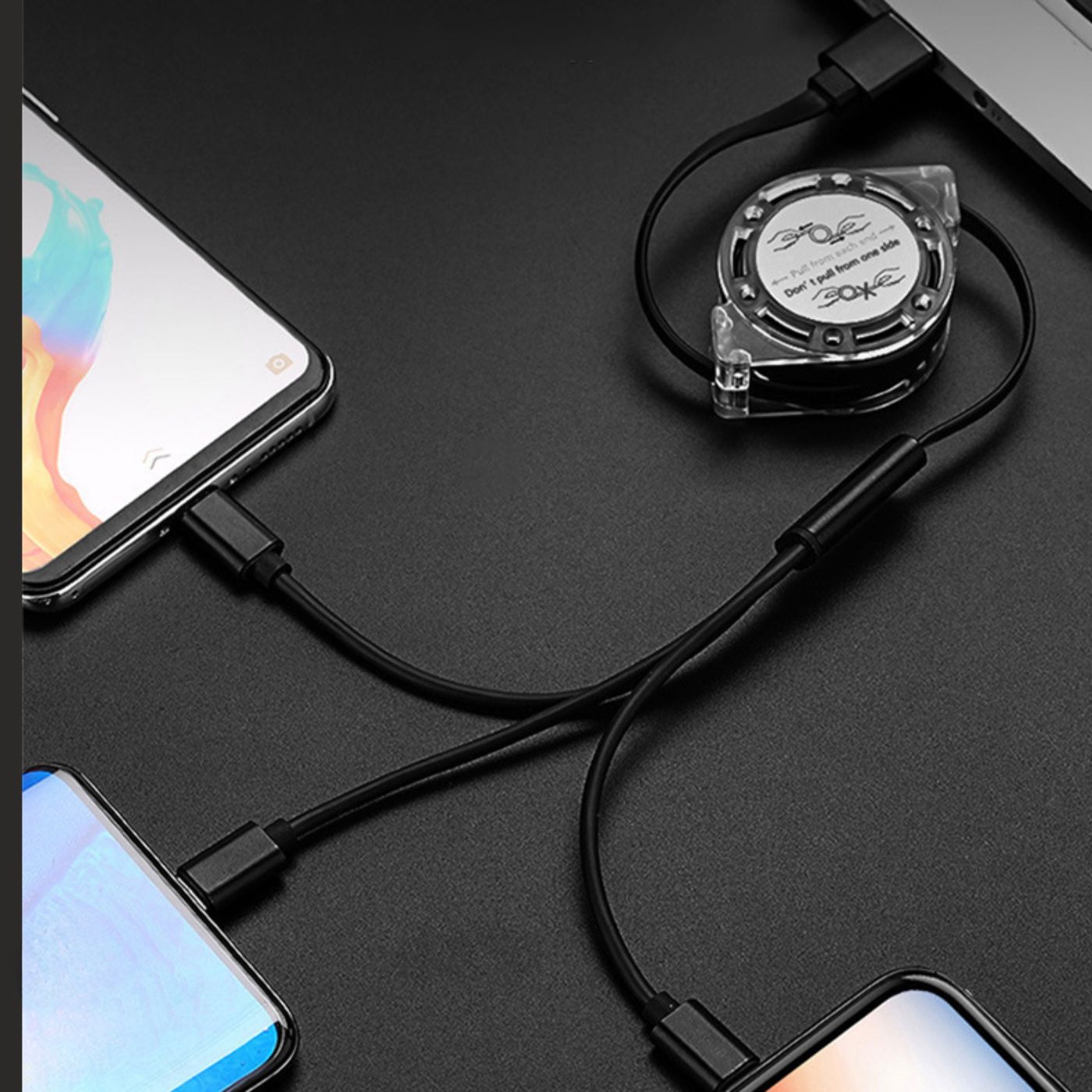 Buy 3 In 1 Retractable Multi Charging Cord from Suzhou Hengshuo Imp ...