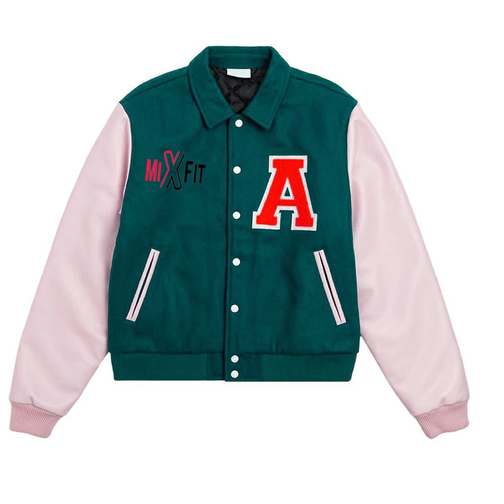 Buy Men's Original Varsity Letterman Wool Leather Baseball Bomber ...
