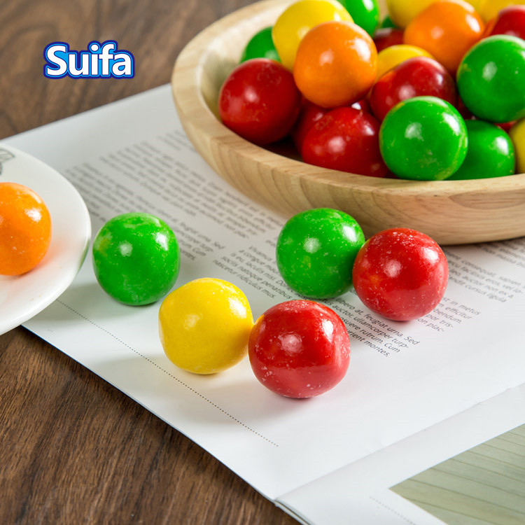 Buy 10g Colorful Bubble Chewing Gum Fruity Spherical Tutti-frutti ...