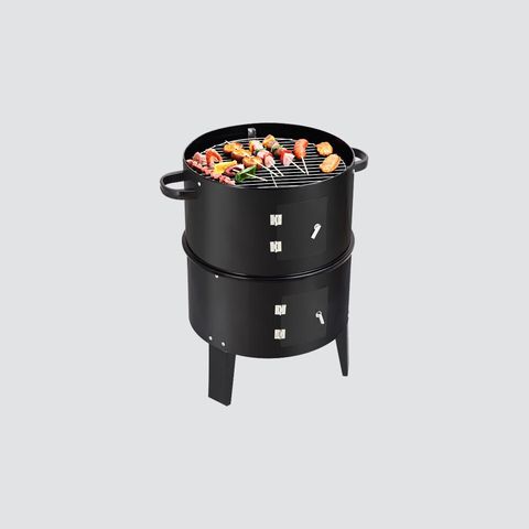 Buy 3 In 1 Smokeless Charcoal Bbq Grill Smoker 3 Layers Tower Vertical ...