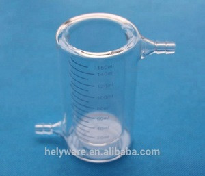 Buy 50ml~5000ml Double-walled Glass Tempering Jacketed Beaker With ...
