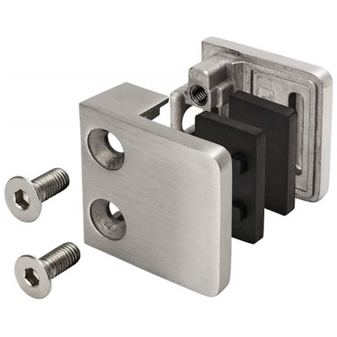 Buy 6mm-12mm Square Rimless Glass Clamp Stainless Steel Adjustable ...