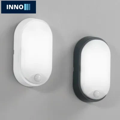 Buy 9w Ip65 Ik08 Oval Bulkhead Light With Motion Sensor W/c White And ...