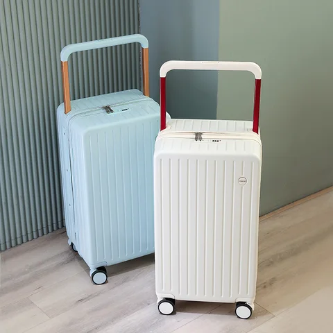 Buy Abs Pc Unbreakable Luggage Wide Trolley Suitcase 20 24 26inch With ...