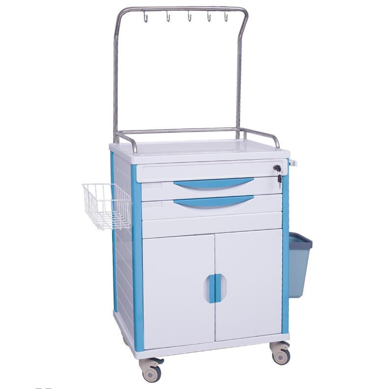 Buy Adjustable Height Abs Infusion Hospital Cart Trolley For Hospital ...
