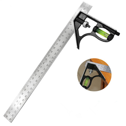 Buy Angle Square Measuring Tools Set Precise Stainless Steel Adjustable ...