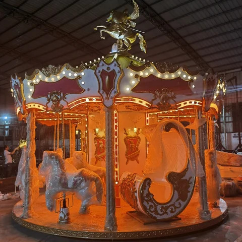 Buy Automatic Carousel,electric Merry Go Round,adult Carousel,park ...