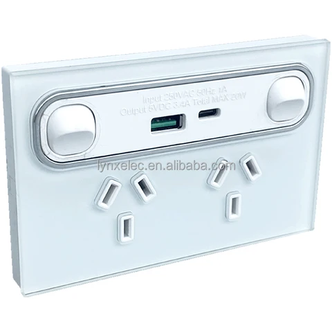 Buy Caravan Motor Home Camper Double Pole 10amp Twin Power Point Gpo ...