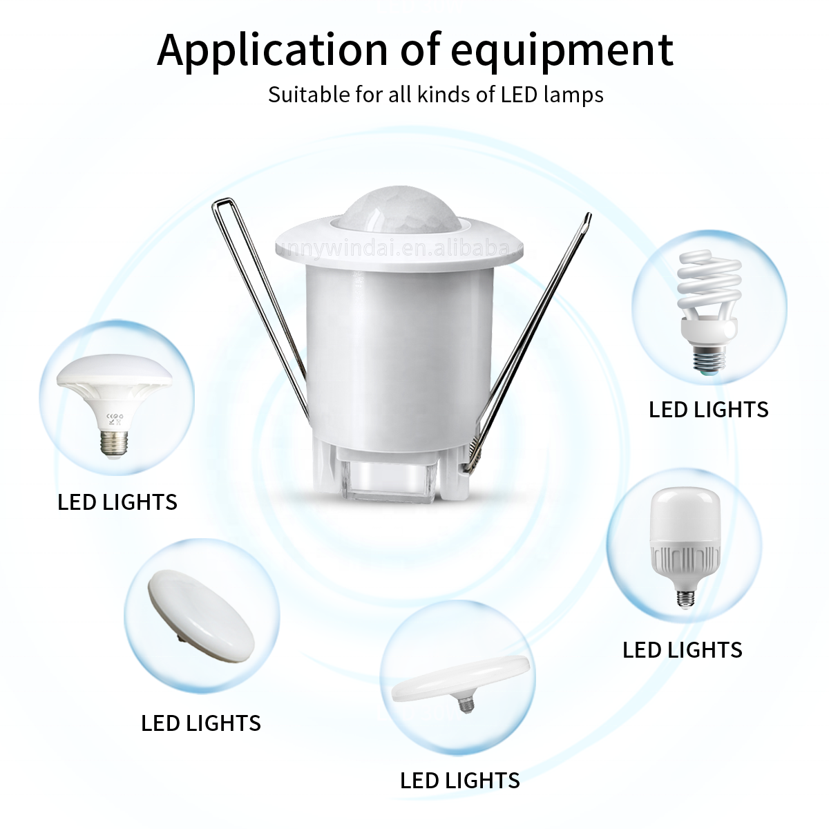 Buy Ceiling Surface Recessed Mounted Mini Pir Motion Sensor Human Body ...