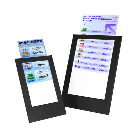 Buy Custom Rechargeable 1view 1panel Table Led Menu With Led Backlit ...