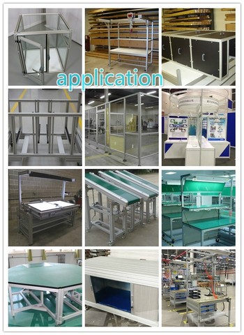 Buy Customized Manufactures Extrusion Aluminum Modular Profile /pipeline Extrusion Profiles from ...