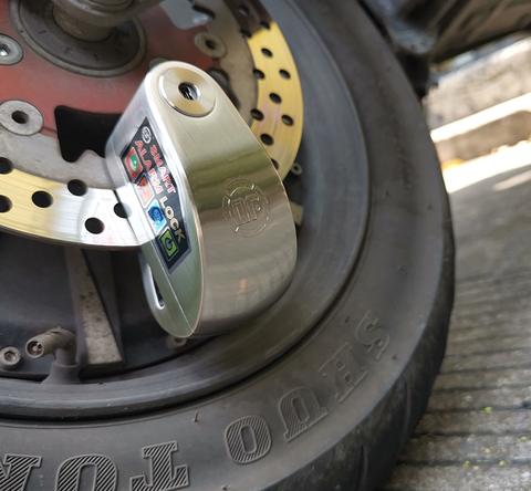 Buy Df8309 Good Salee Alarm Disc Lock Motorcycle Motorcycle Steering ...