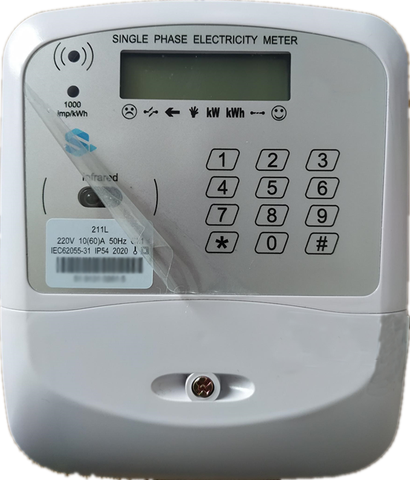 Buy Digital Power Meter Single Phase Sts Token Prepaid Electric Kwh ...
