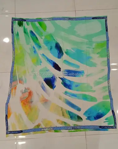 Buy Digital Printing Scarf Long Square Head Scarves From Indian ...