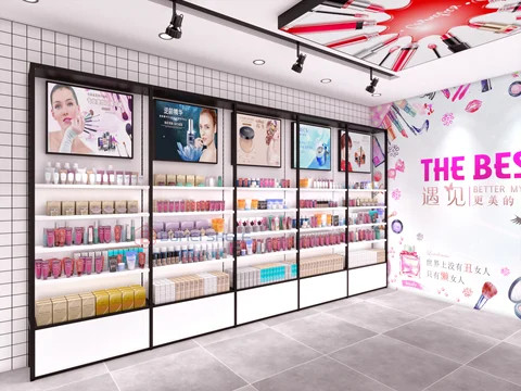 Buy Factory Price Custom Wooden Wall Cosmetic Shelves Display Cabinet ...