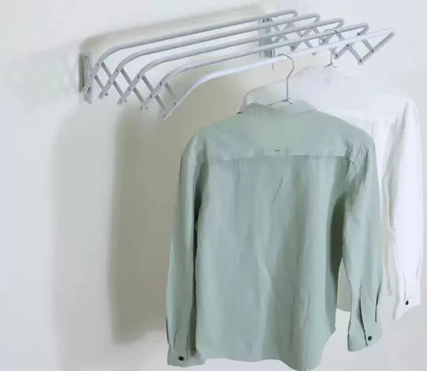 Buy Hot Sale Wall Mounted Push-pull Foldable Collapsiblewhite Laundry ...