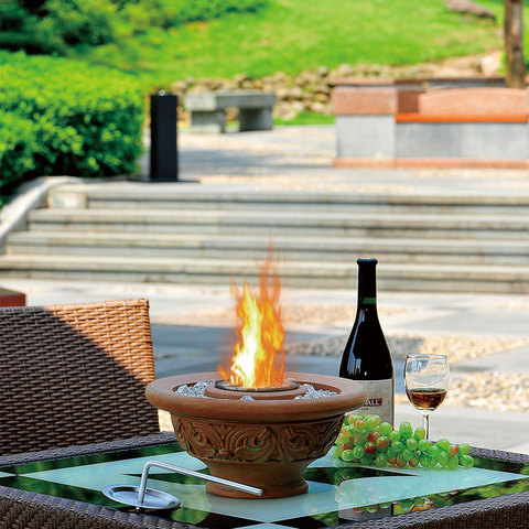 Buy Indoor Outdoor Fire Pit Tabletop Portable Fire Bowl Pot Bio Ethanol ...