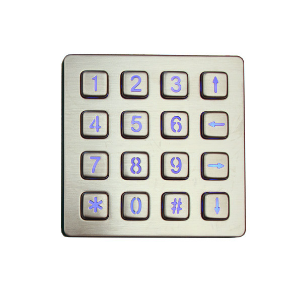 Buy Industrial Electric Door Lock Illuminated Numeric Keypad Matrix 4x4 ...