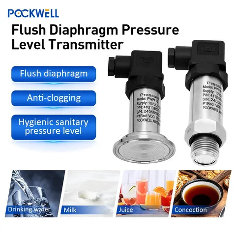Buy Industrial Smart Pressure Transmitter 4-20ma 0.5-4.5v 0-10v I2c ...