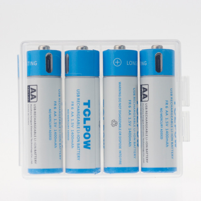 Buy Micro Usb Li-ion Lithium Battery Fr6 Lir6 1.5v Recharge Battery ...