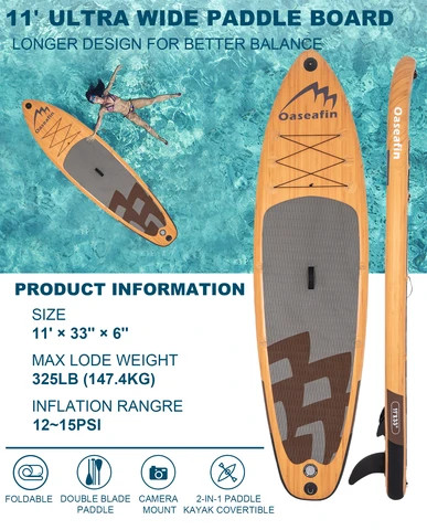 Buy Oaseafin 11*33*6 Inflatable Stand Up Paddle Board Drop Stitch ...