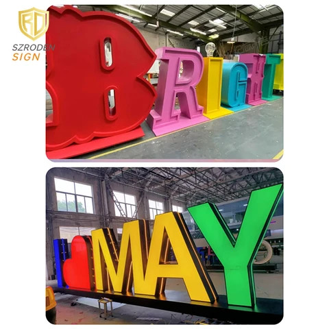 Buy Outdoor Giant 3d Standing Letters Metal Large Alphabet Letters ...