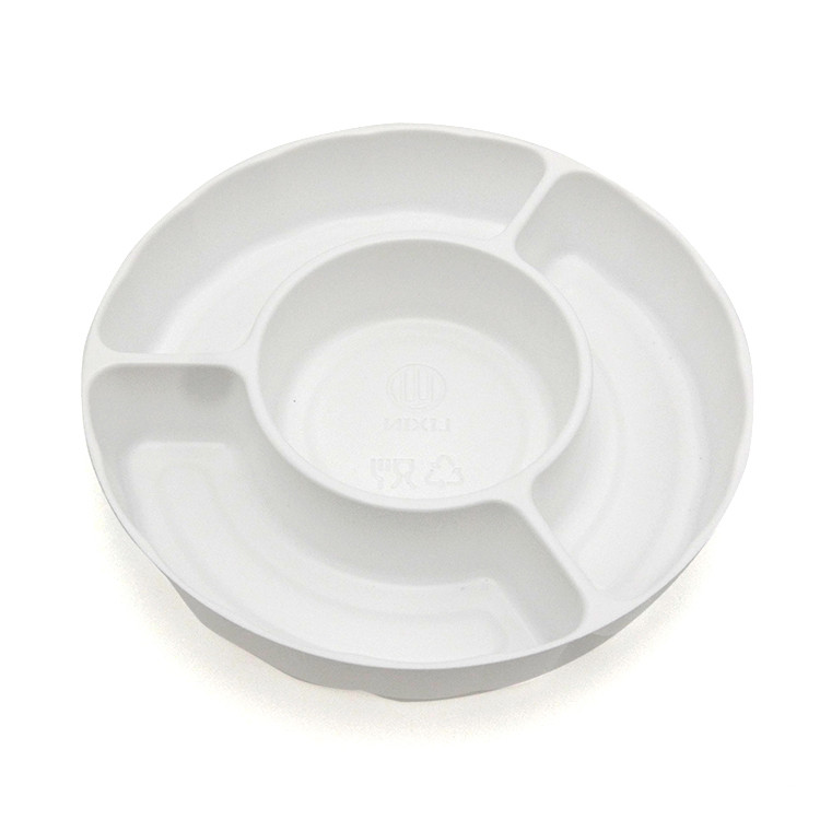 Buy Party Microwavable 4 Compartment Microwave Disposable Pp Plastic ...