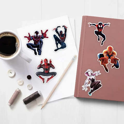 Buy 50pcs Spider Hero Stickers For Boy Kid Waterbottle Decal Decoration ...