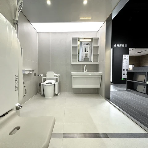 Buy Prefab Modular Bathroom Smc Color Steel Wall Panel Portable Toilet ...