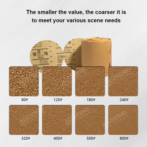 Buy Psa Adhesive Gold Sandpaper Link Roll Sanding Disk Roll Abrasive ...