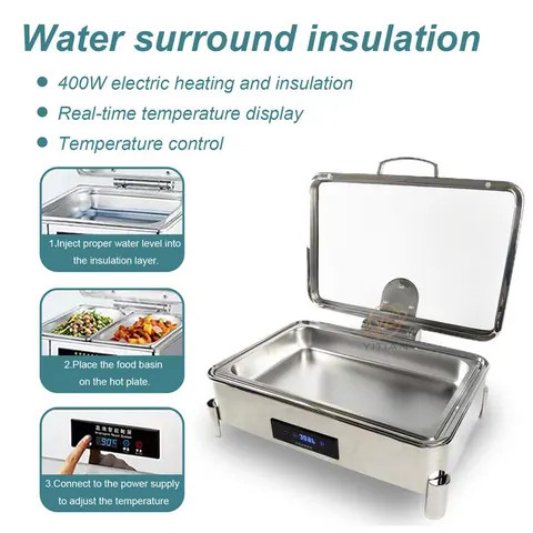 Buy Restaurant Food Gn Pans Stainless Steel Hotel Catering Electric ...