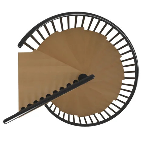 Buy Single Small Space Spiral Stairs Black Powder Coated Finished With ...