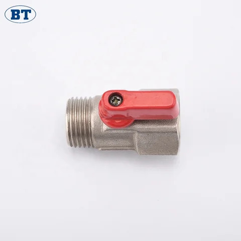 Buy Small Mini Brass Ball Valves 1 8 Inch F/m With Nickel Plated 300 ...