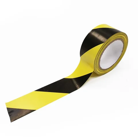 Buy Social Distance Pvc Floor Marking Warning Tape In Red White Or ...