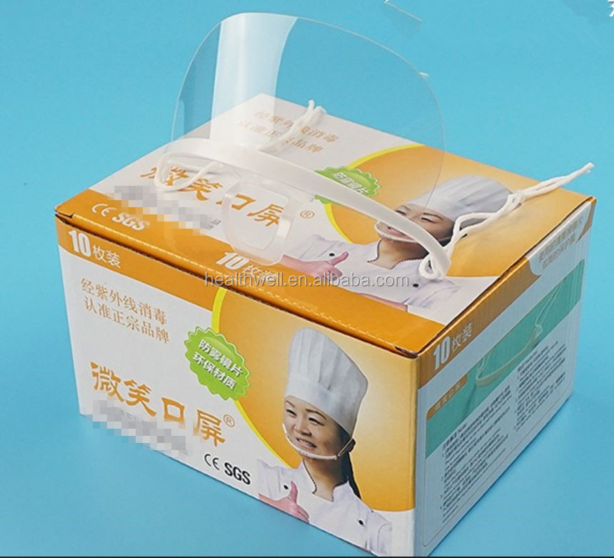 Buy Transparent Plastic Anti-fog Face Shield Transparent Mouth Cover ...